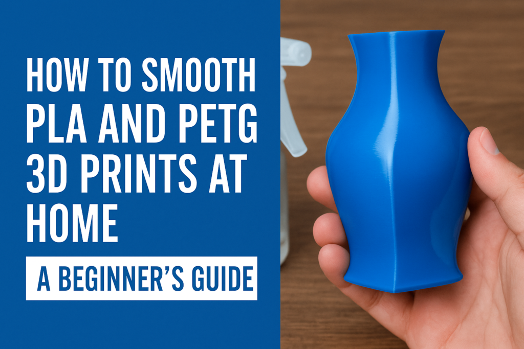 How to smooth PLA and PETG 3D Prints at home for beginners